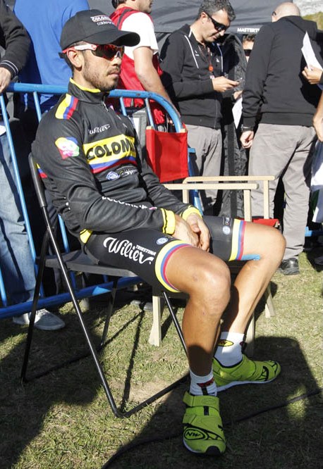 El colombiano Rodolfo Torres, segundo en la etapa 16 de la Vuelta ...