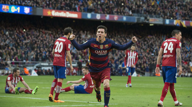 Messi logró otro récord en la victoria ante Atlético Madrid ...