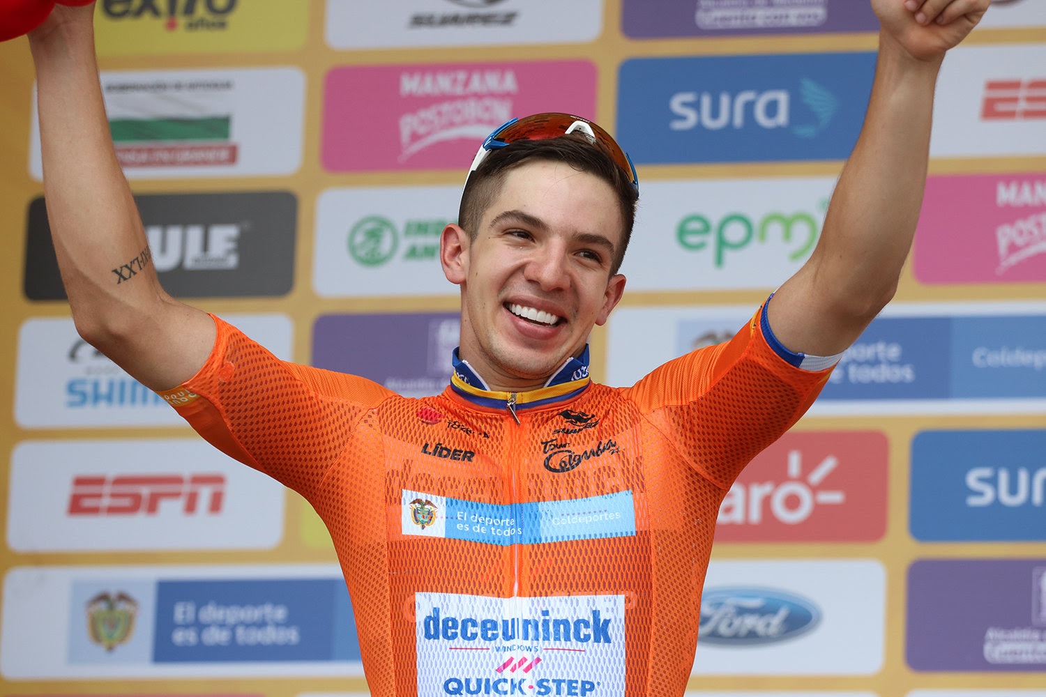 Álvaro Hodeg sorprendió en La Ceja y es nuevo líder del Tour Colombia ...