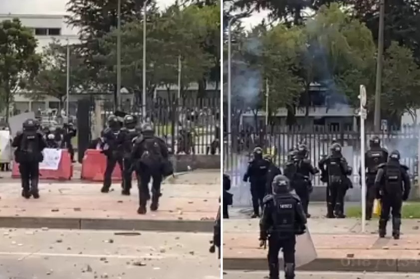 Marcha de la Primera Línea en Bogotá termina en disturbios » Reporteros ...