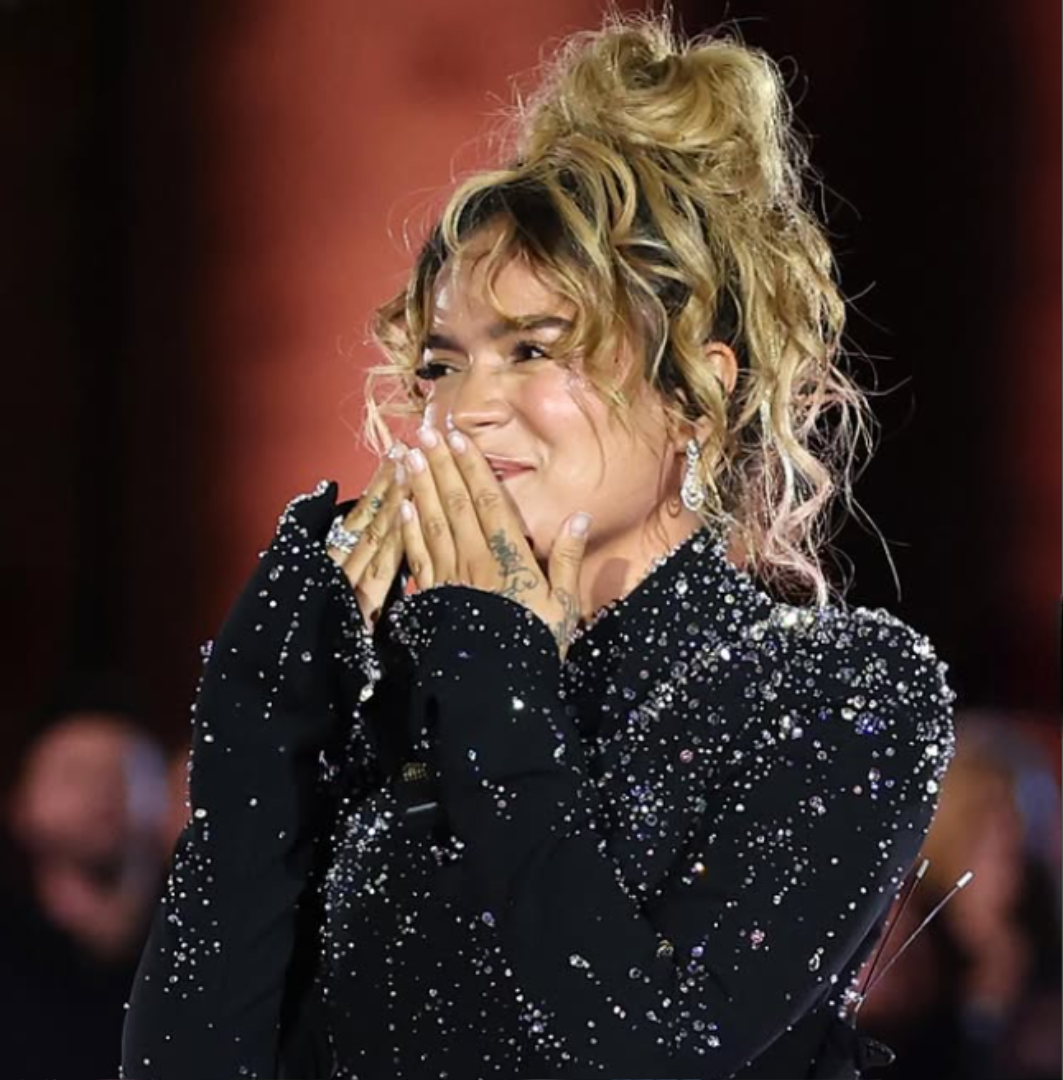 La presentación de Karol G en el concierto «Grace for the World» en la Plaza de San Pedro del ...